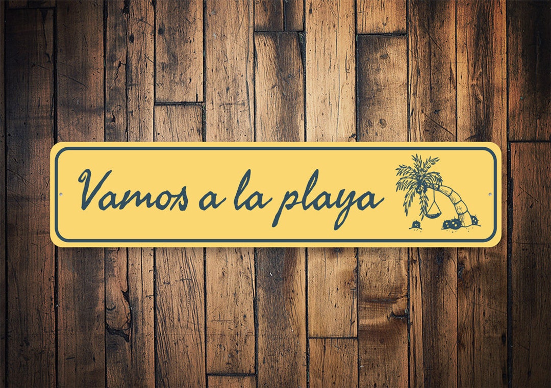 Vamos A La Playa Sign, Beach Home, Beach Gift, Beach Lovers, Decor for ...