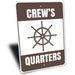 Crew's Quarters Sign, Boating Sign, Boaters, Love Boating, Love Beach ...
