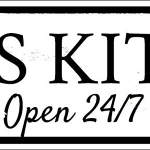 Kitchen Open 24/7 Sign, Personalized Kitchen Name Sign, Custom Gift ...