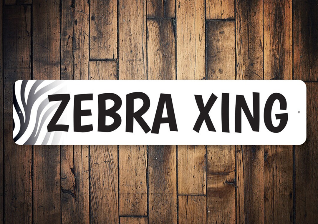 Zebra Crossing Sign, Zebra Sign, Zebra Decor, Zoo Signs, Zoo Animals ...