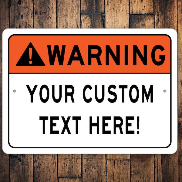 Metal Warning Signs - Etsy