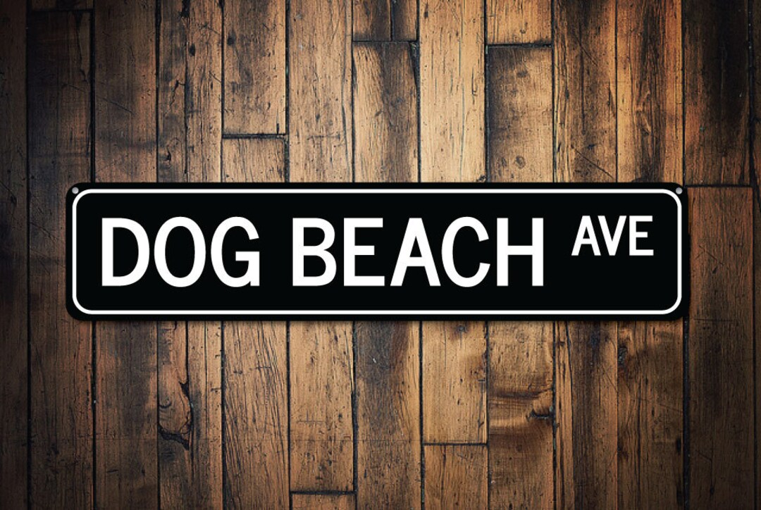 Dog Beach Ave Sign, Custom Beach Street Sign, Ocean Lover Gift, Beach ...