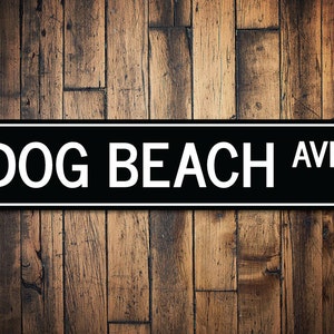Dog Beach Ave Sign, Custom Beach Street Sign, Ocean Lover Gift, Beach ...