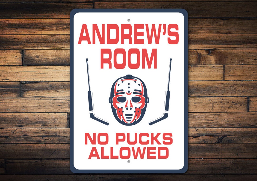 Custom Hockey Sign, Hockey Kid Room, Custom Hockey Gift, Personal Gift ...