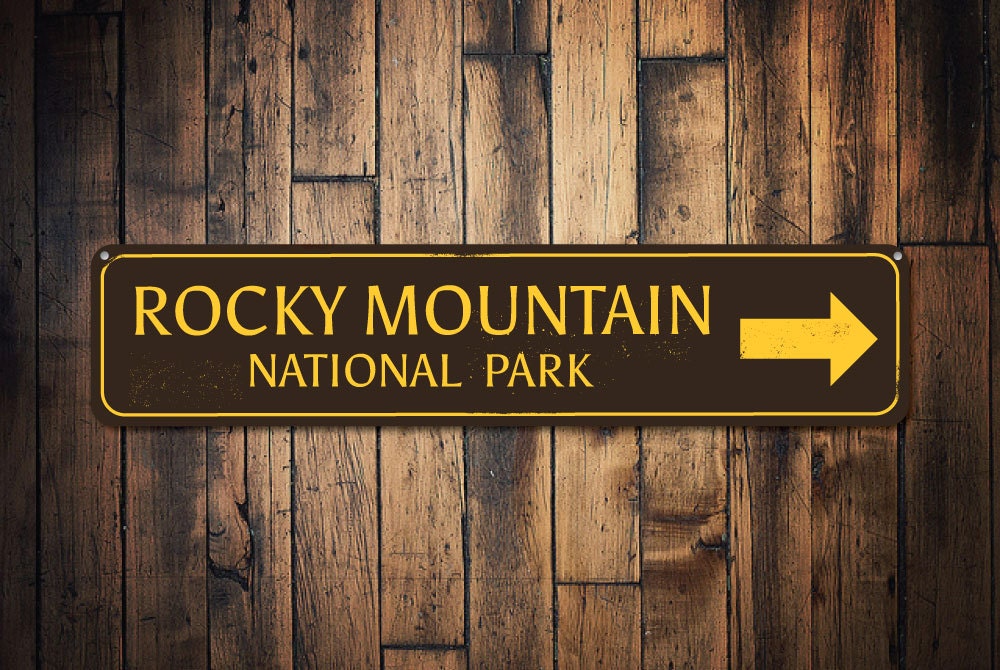 National Park Directional Arrow Sign Personalized Park | Etsy