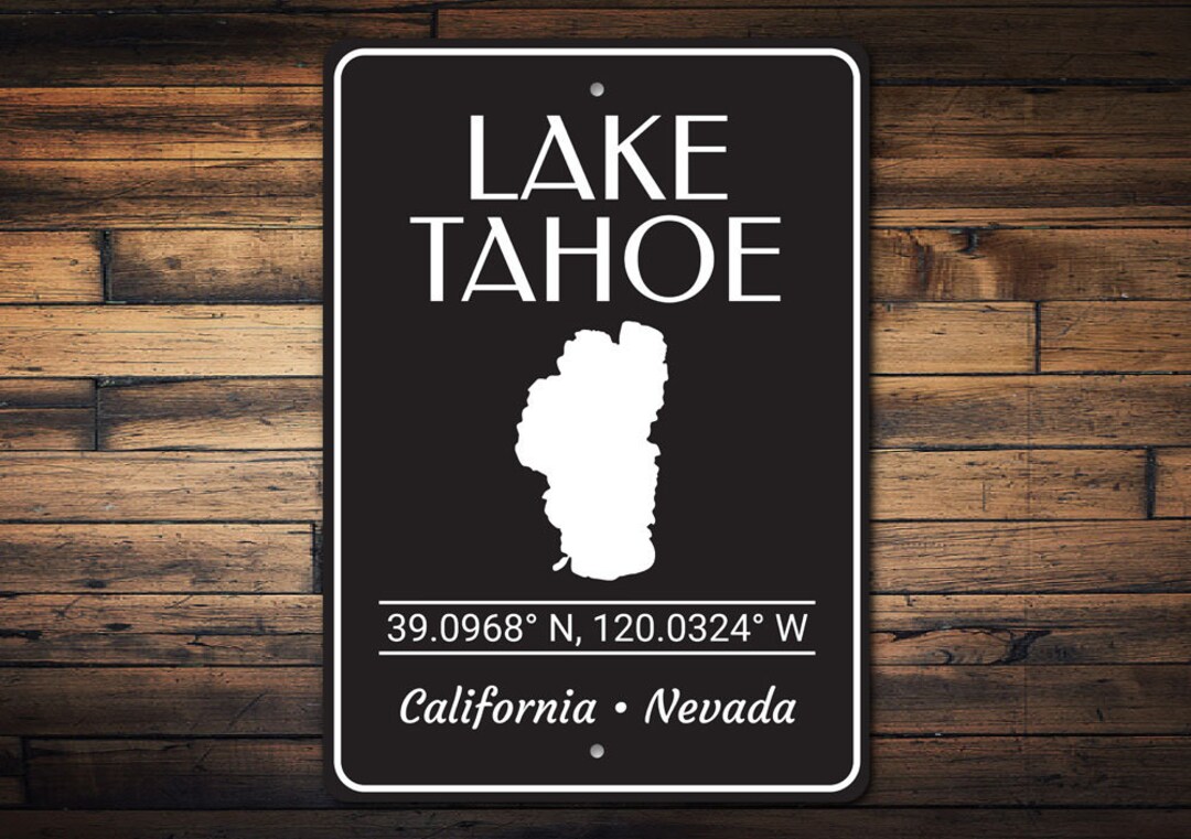 Lake Tahoe Sign, Lake Tahoe Decor, Decor for Lake, Tahoe Lake Life ...