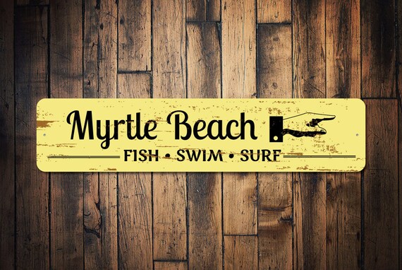 Beach Marker Sign Pointing Hand Sign Beach Decor Beach | Etsy