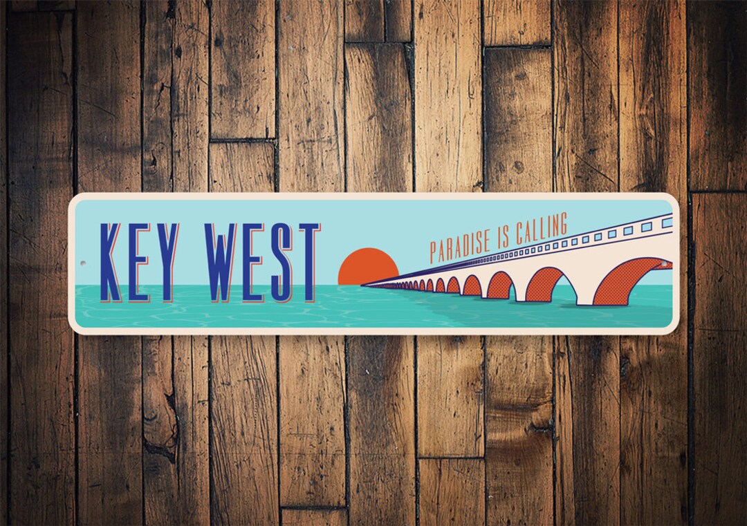 Key West Paradise is Calling Sign, Key West Decor, Coastal Decor ...