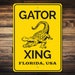 Gator Xing Gator Crossing Gator Sign Alligator Waters | Etsy