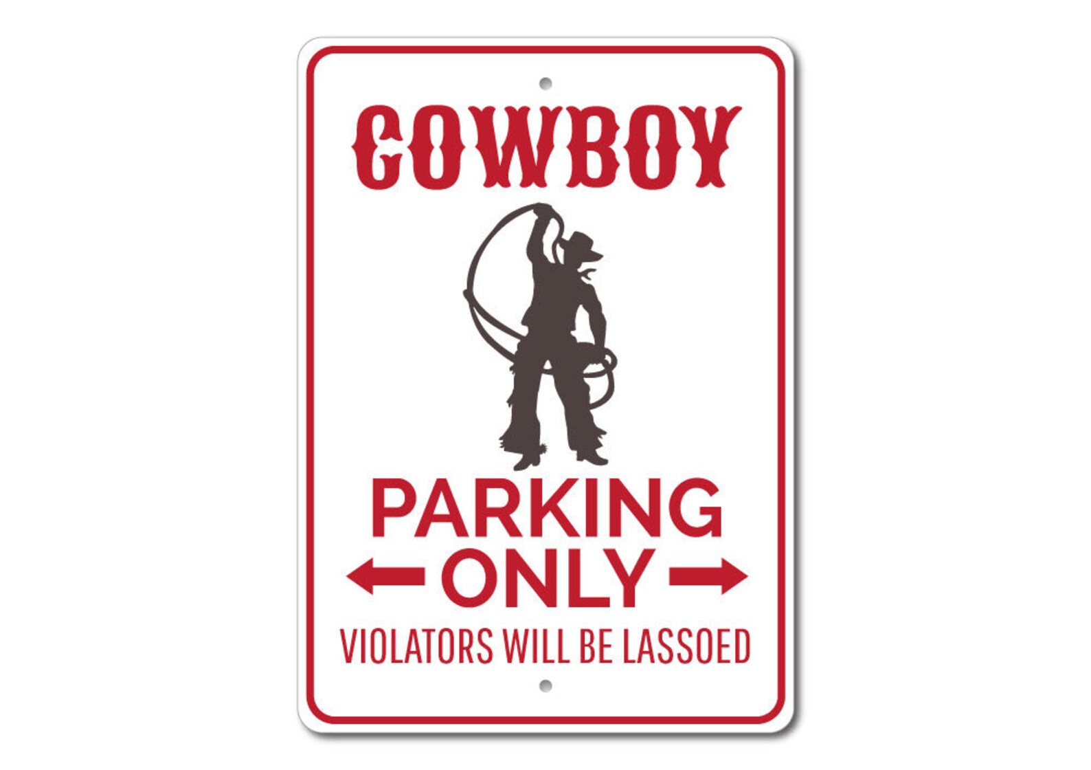 Cowboy Gift Cowboy Parking Sign Cowboy Decor Cowboy Sign | Etsy