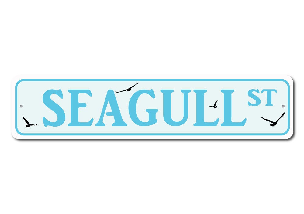 Seagull Sign Seagull Decor Beach Bird Decor Bird Sign | Etsy