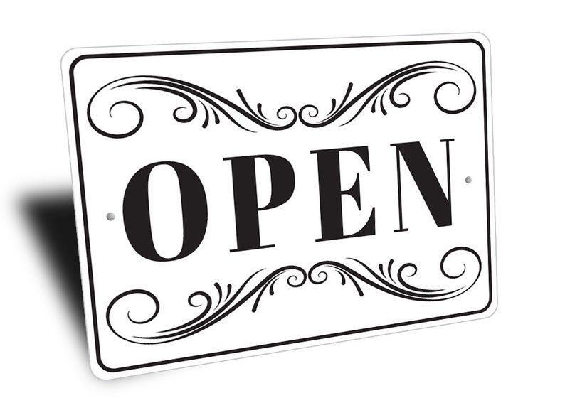 Open Sign Simple Open Sign Open Shop Sign Open Building - Etsy