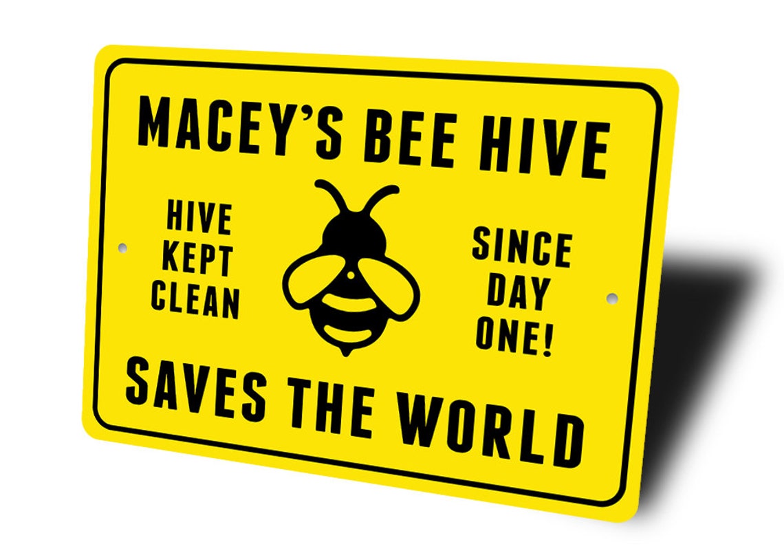 Personal Beehive Sign Beehive Decor Decor for Bees Bee - Etsy