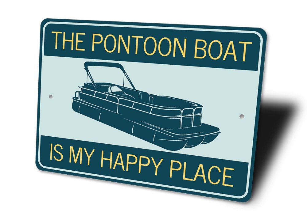 The Pontoon Sign Pontoon Boat Sign Pontooning Boat Decor - Etsy