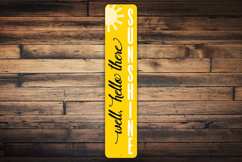 Well Hello There Sunshine Sign Summer Porch Sign Farmhouse - Etsy