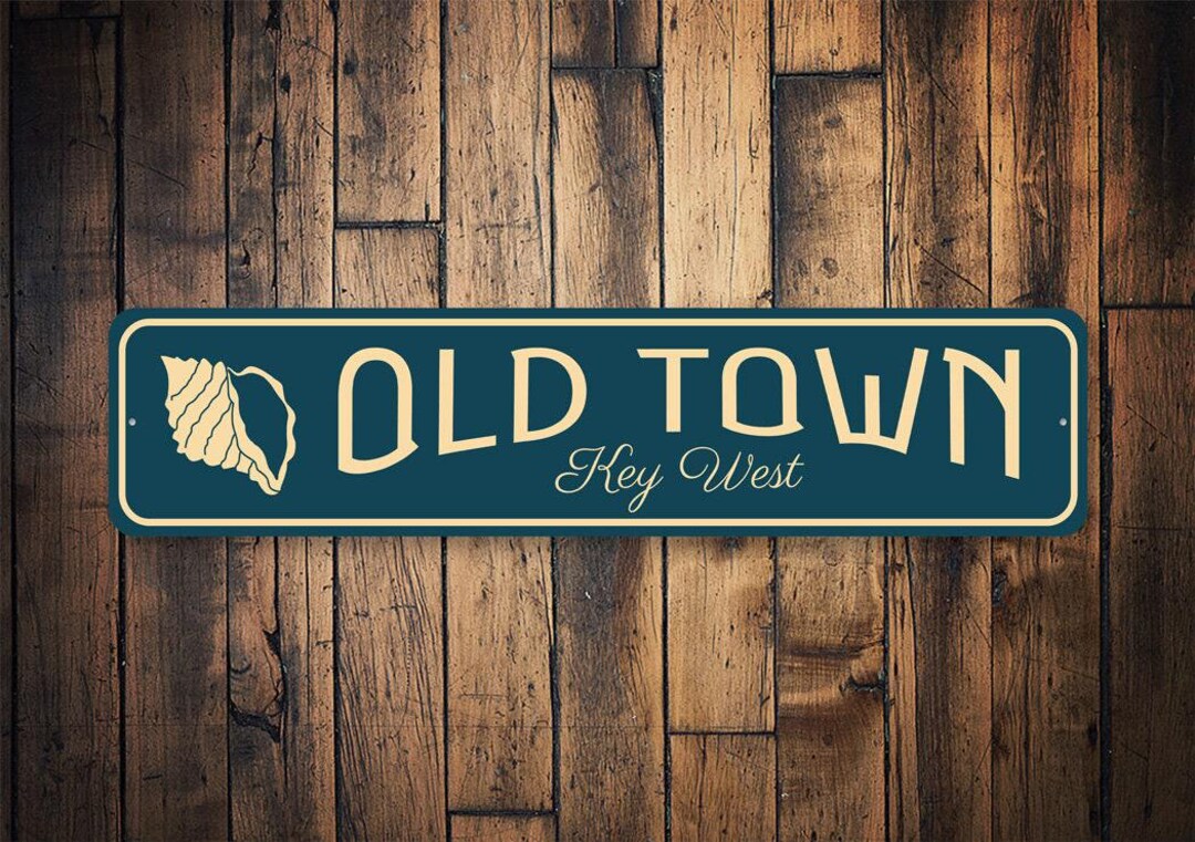 Old Town Key West Sign, Custom Street Sign, Beach Sign, Key West Decor ...