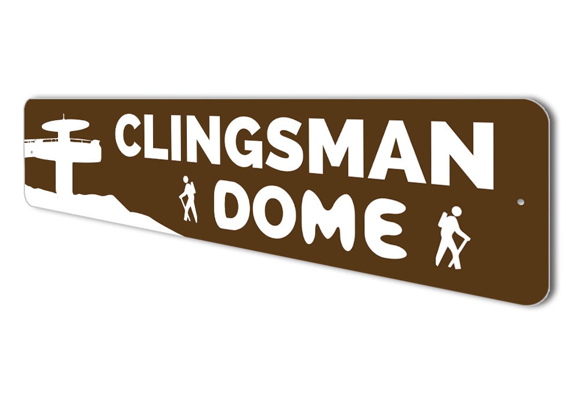 Clingmans Dome Sign Clingmans Dome Hiking Custom Trail Sign | Etsy
