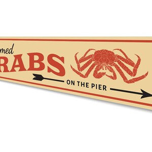 Steamed Crab Sign, Crab Lovers, Crab Trap Here, Crab, Aluminum Beach ...
