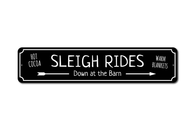 Sleigh Rides Sign Winter Fun Sign Barn Fun Sign Sleigh - Etsy