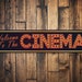 Welcome to Cinema Sign, Welcome Movie Fans, Movie Theatre Sign, Theatre ...