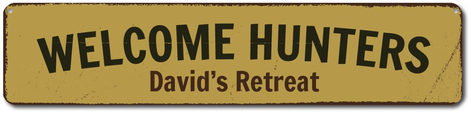 Welcome Hunters Sign Personalized Retreat Name Sign Custom - Etsy