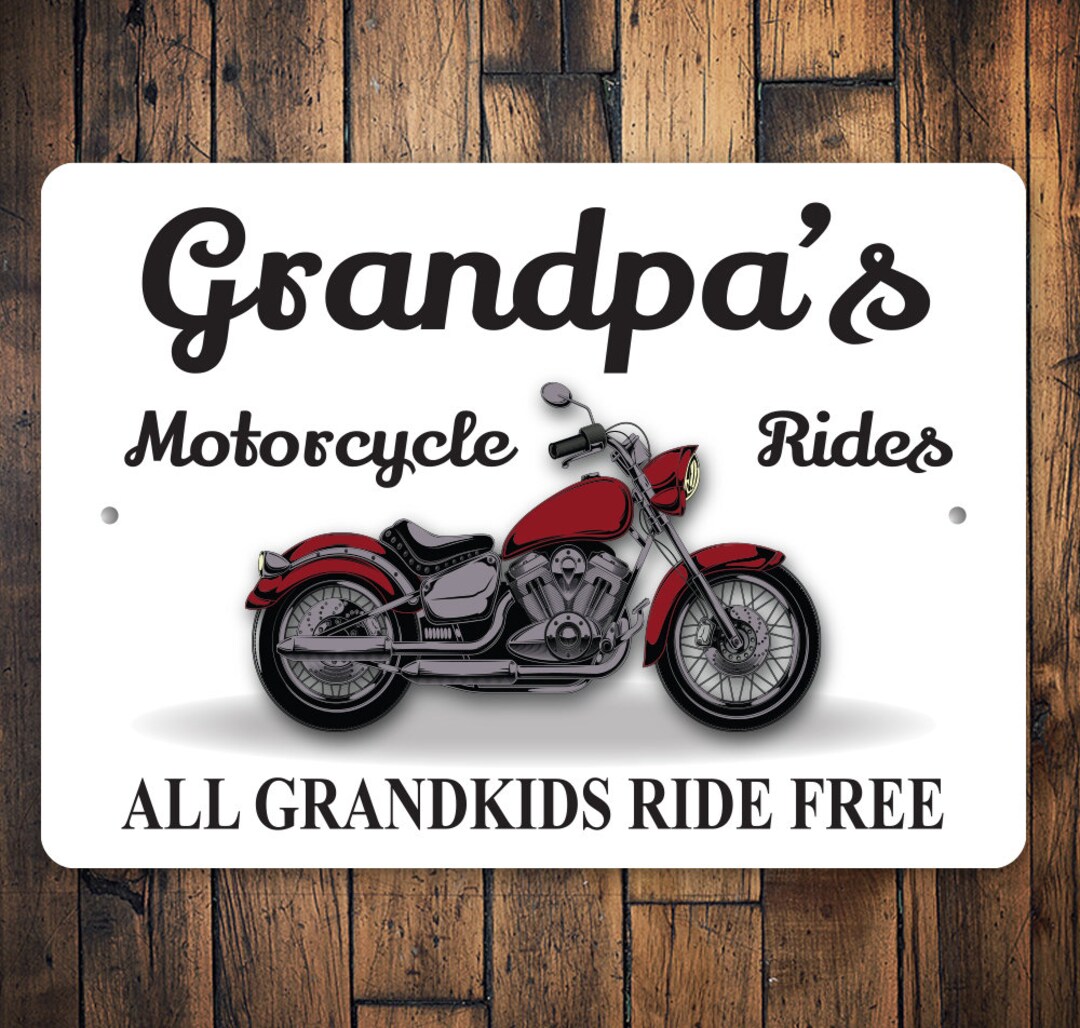 Gramps Motorcycle Ride Sign, Motorcycle Ride, Motorcycle Decor, Decor ...