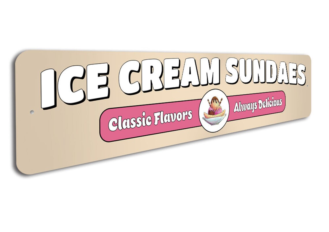 Ice Cream Sundae Sign Ice Cream Sundae Sundae Fun Day - Etsy