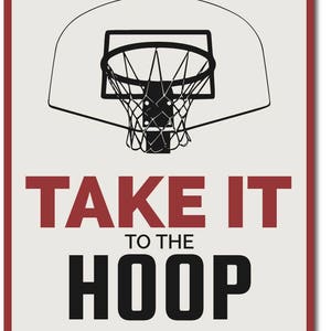 Hoop Sign Basketball Hoop Sign Basketball Phrase Sign - Etsy
