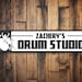 Recording Studio Sign, Music Note Sign, Custom Musician Gift, Gift for ...