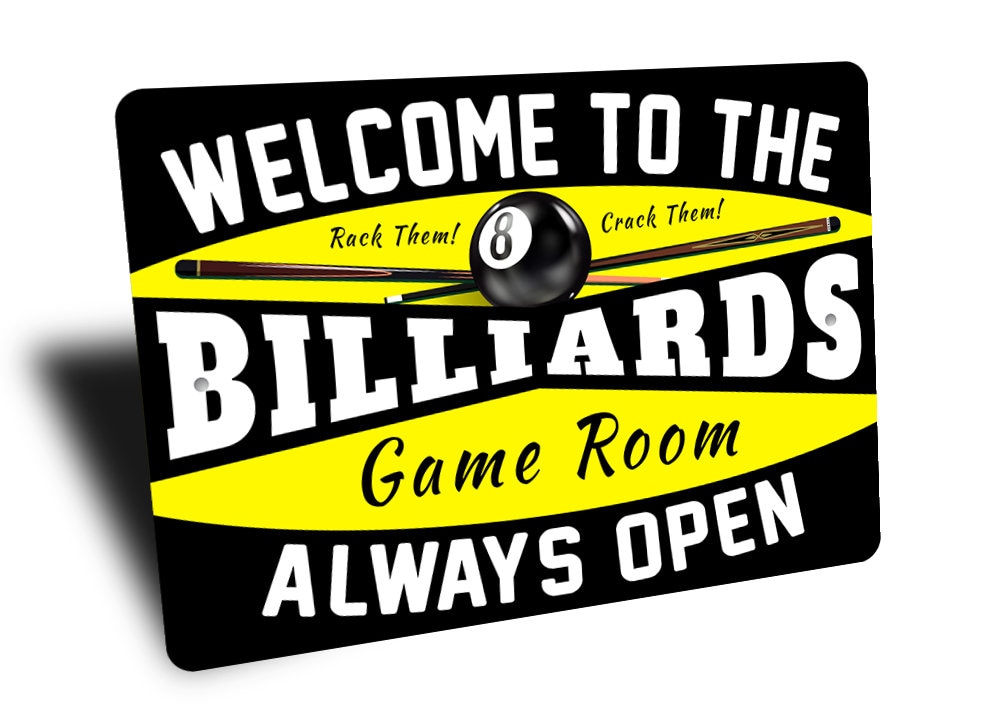 Retro Billiards Sign Custom Vintage Billiard Gift Billiards - Etsy