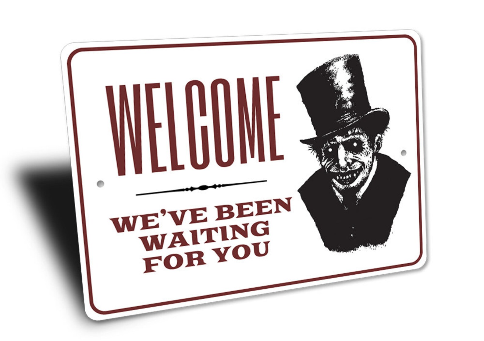 Welcome Scary Sign Halloween Love Scary Haunted Sign - Etsy