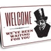 Welcome Scary Sign Halloween Love Scary Haunted Sign - Etsy