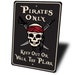 Pirates Only Sign, Pirates Only Decor, Sign for Pirates, Pirate Bar ...