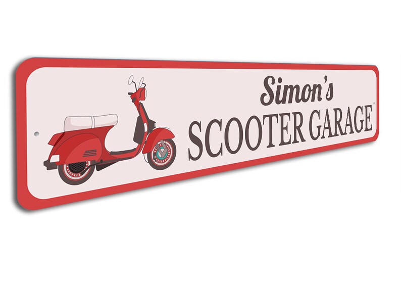 Scooter Garage Sign Sign for Scooters Scooter Owner Scooter - Etsy