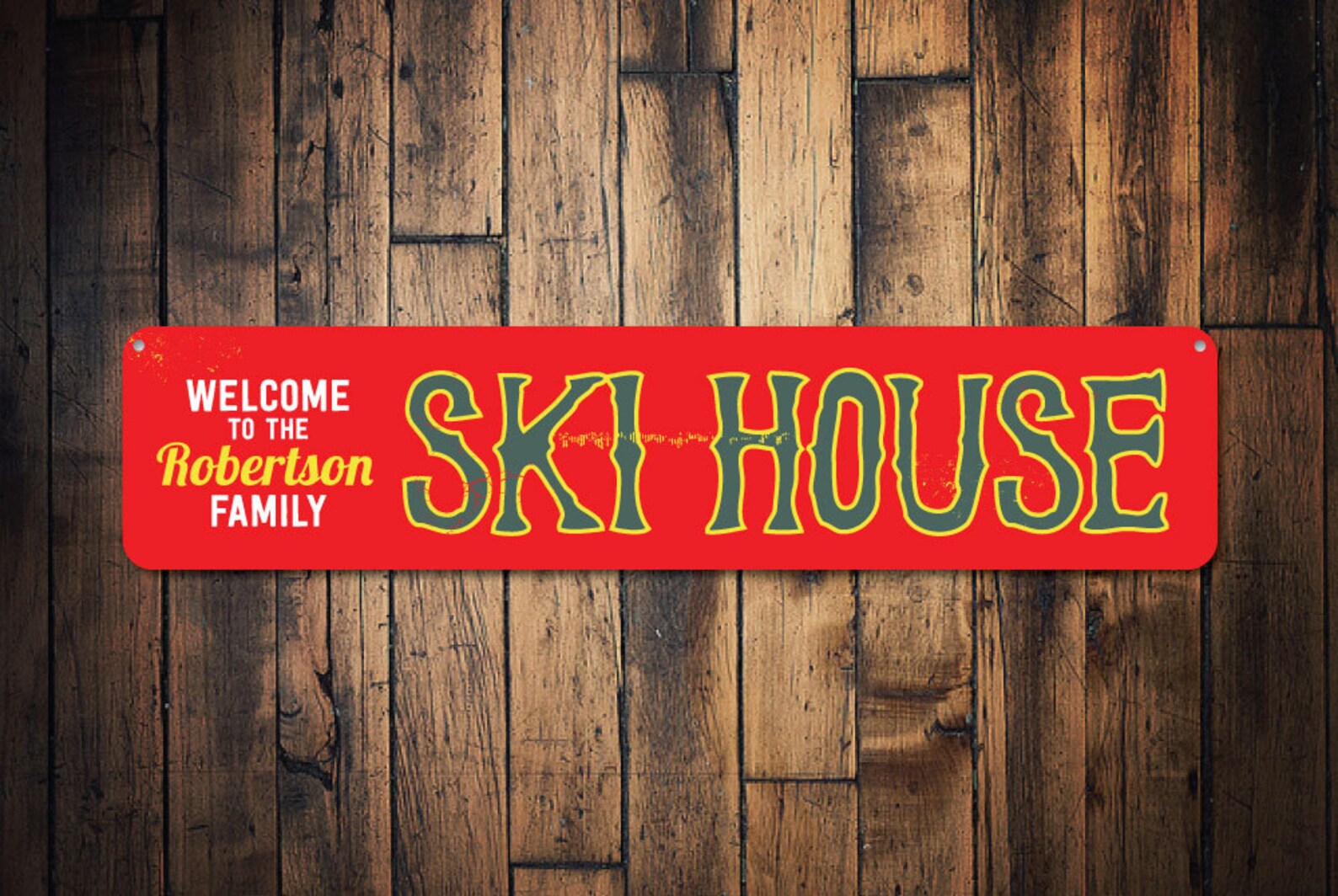 Ski House Sign Personalized Welcome Ski Lodge Sign Custom - Etsy