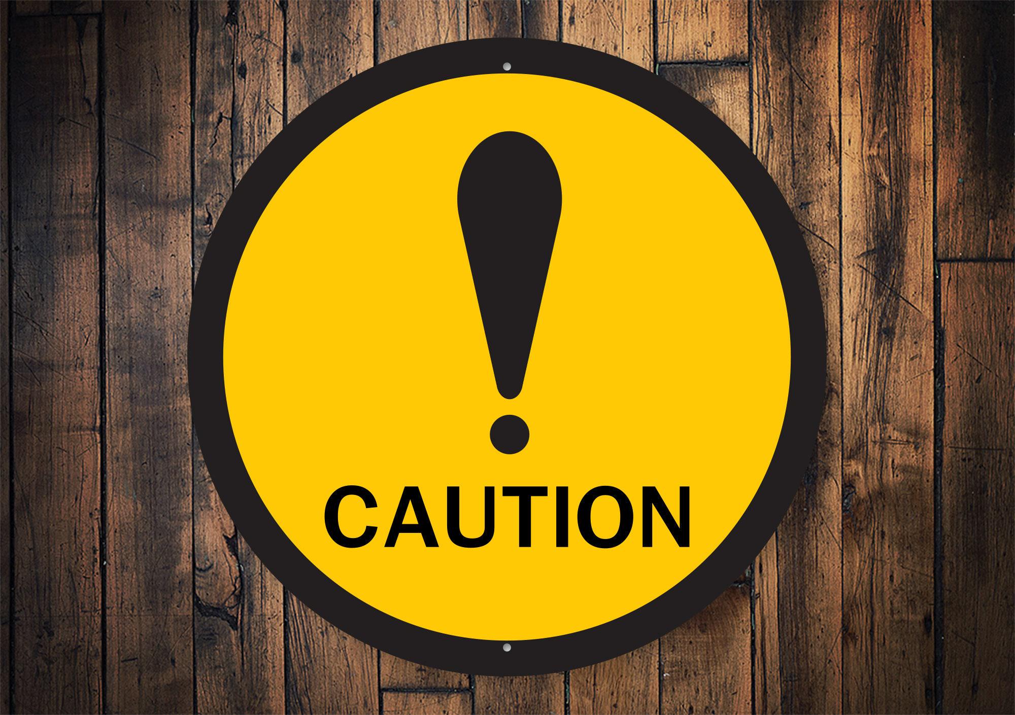Caution Circle Sign, Durable Circle Sign, Circle Gift, Caution Signs ...