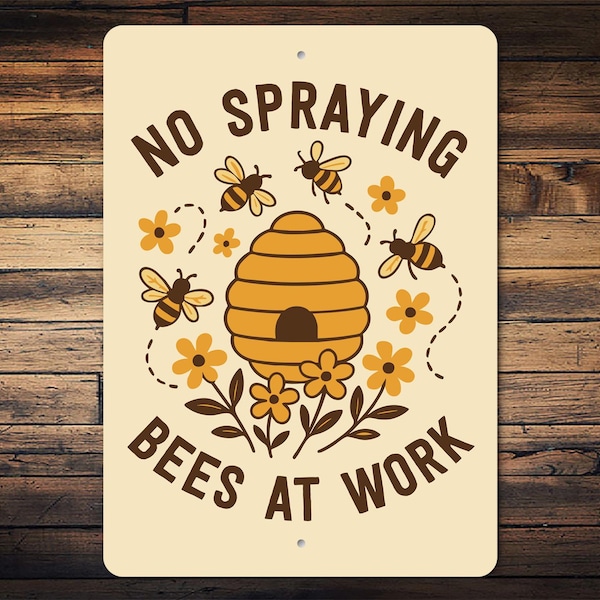 Bee Warning Sign - Etsy