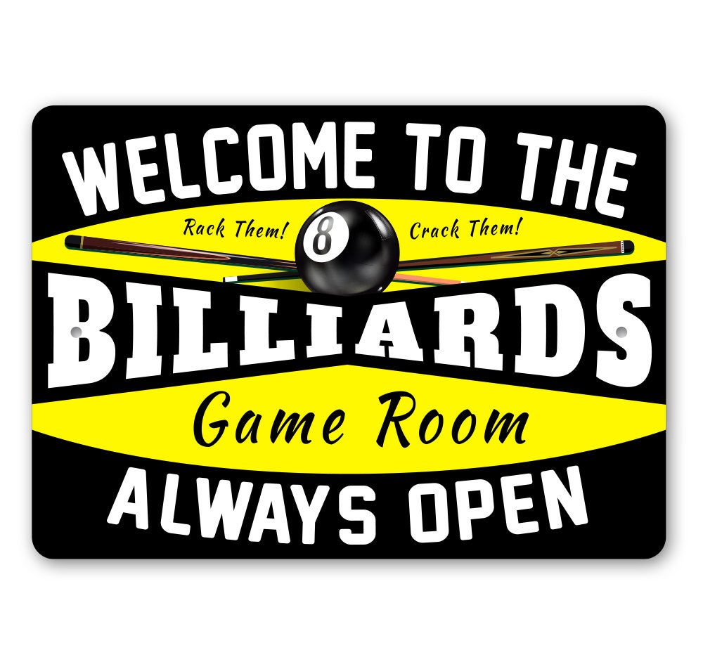 Retro Billiards Sign Custom Vintage Billiard Gift Billiards - Etsy