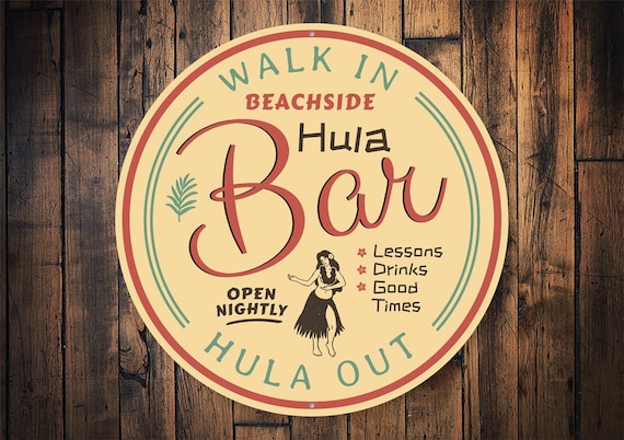 Beachside Hula Bar Hula Bar Hula Bar Decor Decor for Hula - Etsy