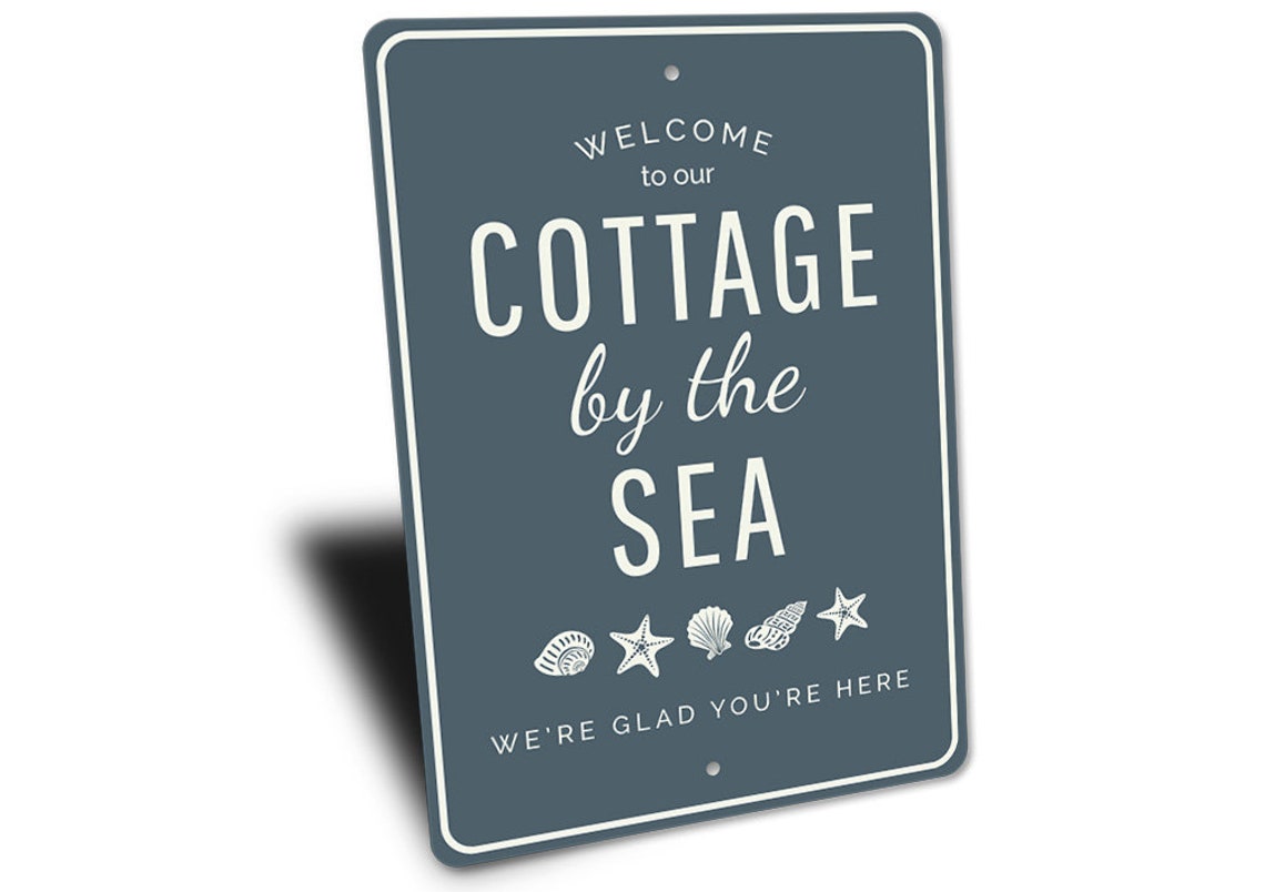 Cottage Sea Sign Beach Cottage Decor Cottage Decor Coast - Etsy