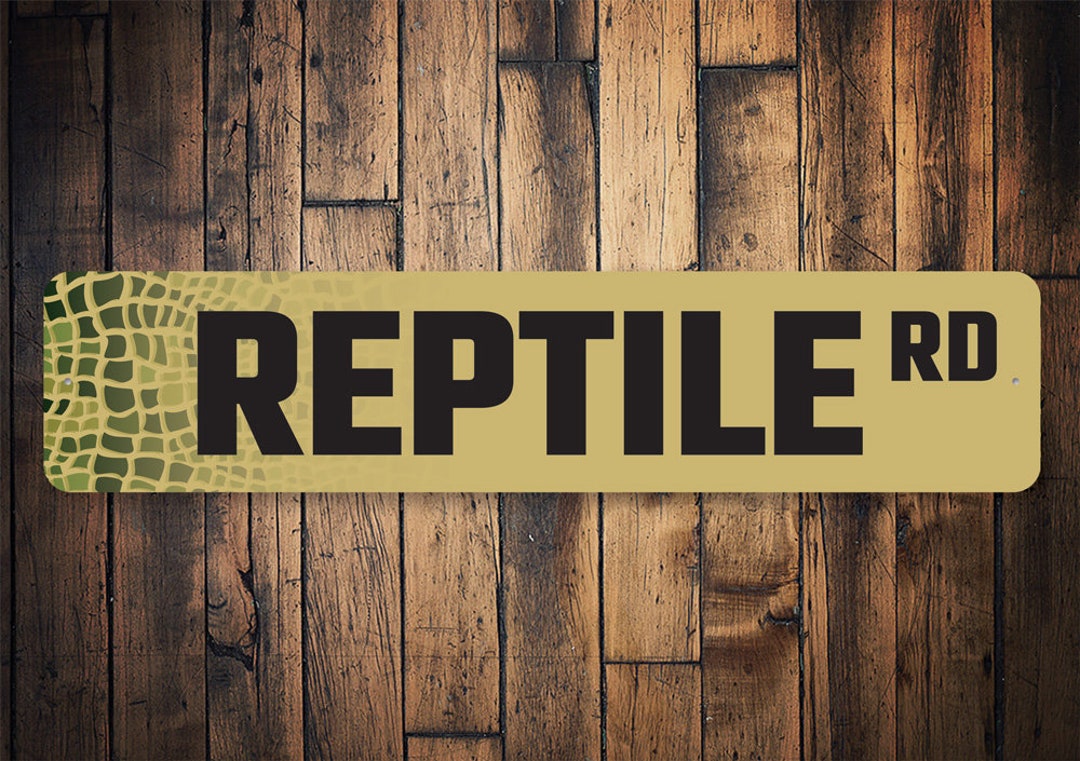 Reptile Road Sign, Reptile Lover, Snakes Decor, Zoo Signs, Zoo Animals ...