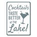Cocktails Sign Lake Drinks Sign Lake Bar Sign Lake Bar - Etsy