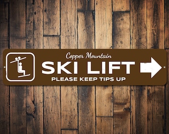 Ski Tips up Sign - Etsy