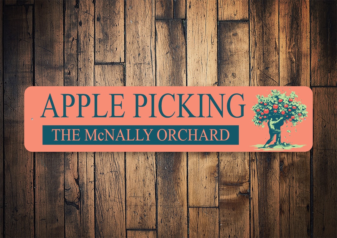 Apple Picking Sign, Apple Tree Sign, Decor for Apple Tree, Family Apple ...