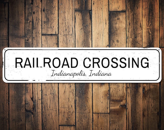 TRAIN CROSSING Sign Xing Railroad Collector Room - Etsy