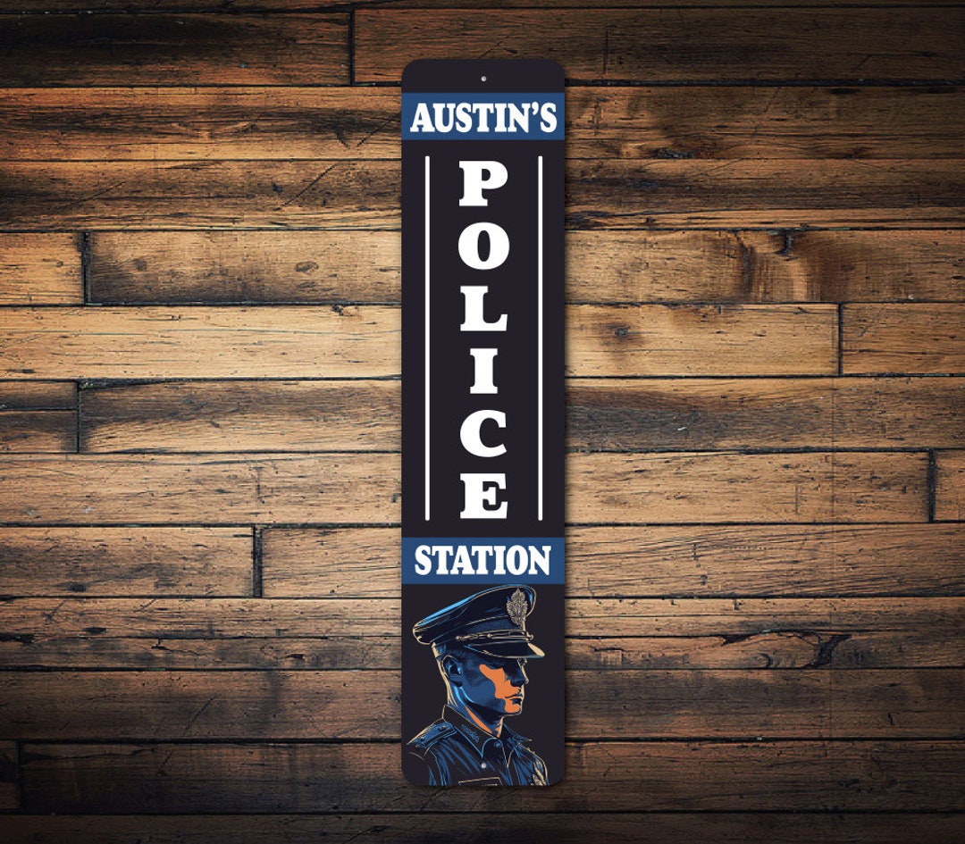 Custom Police Sign, Police Station Sign, Kid Police Sign, Decor for ...