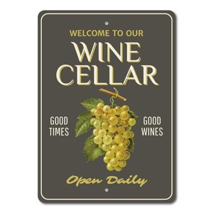 Wine Lover Gift, Wine Cellar Sign, Grapes Decor, Grape Lover Sign ...