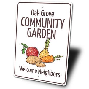 Community Garden, Personal Garden Sign, Gardening Sign, Farm Home ...