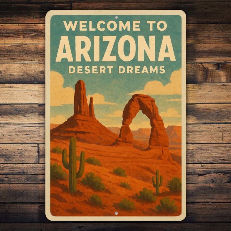 Arizona Metal Sign - Etsy