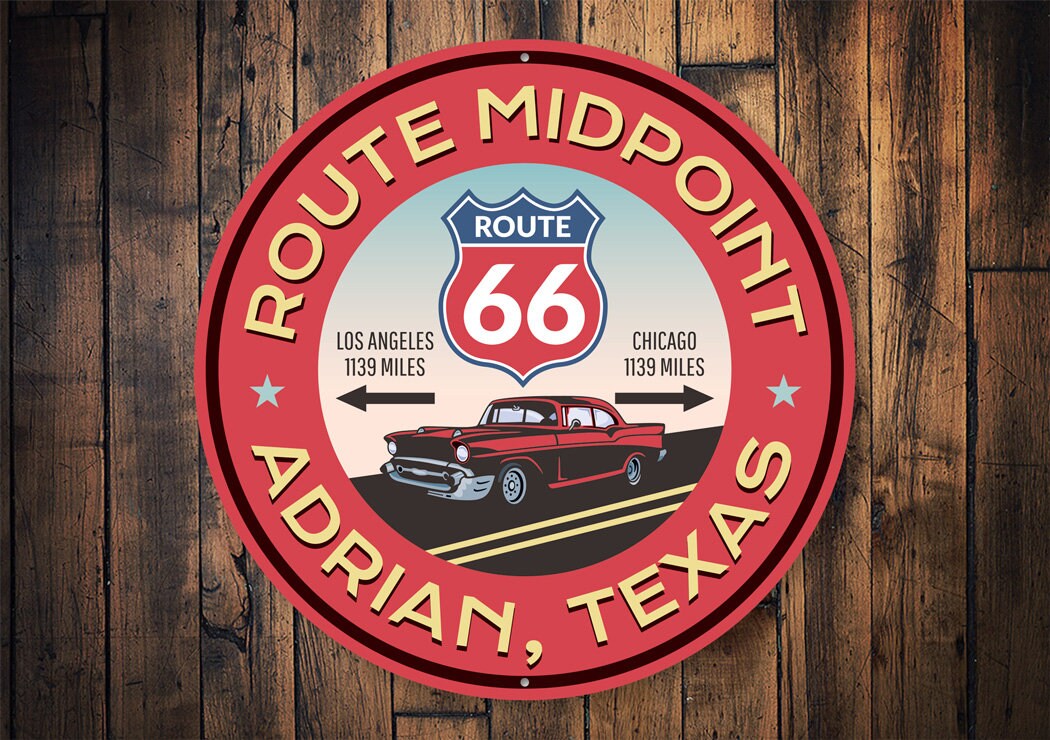 Route Midpoint Adrian Texas Route 66 Famous Route Famous - Etsy